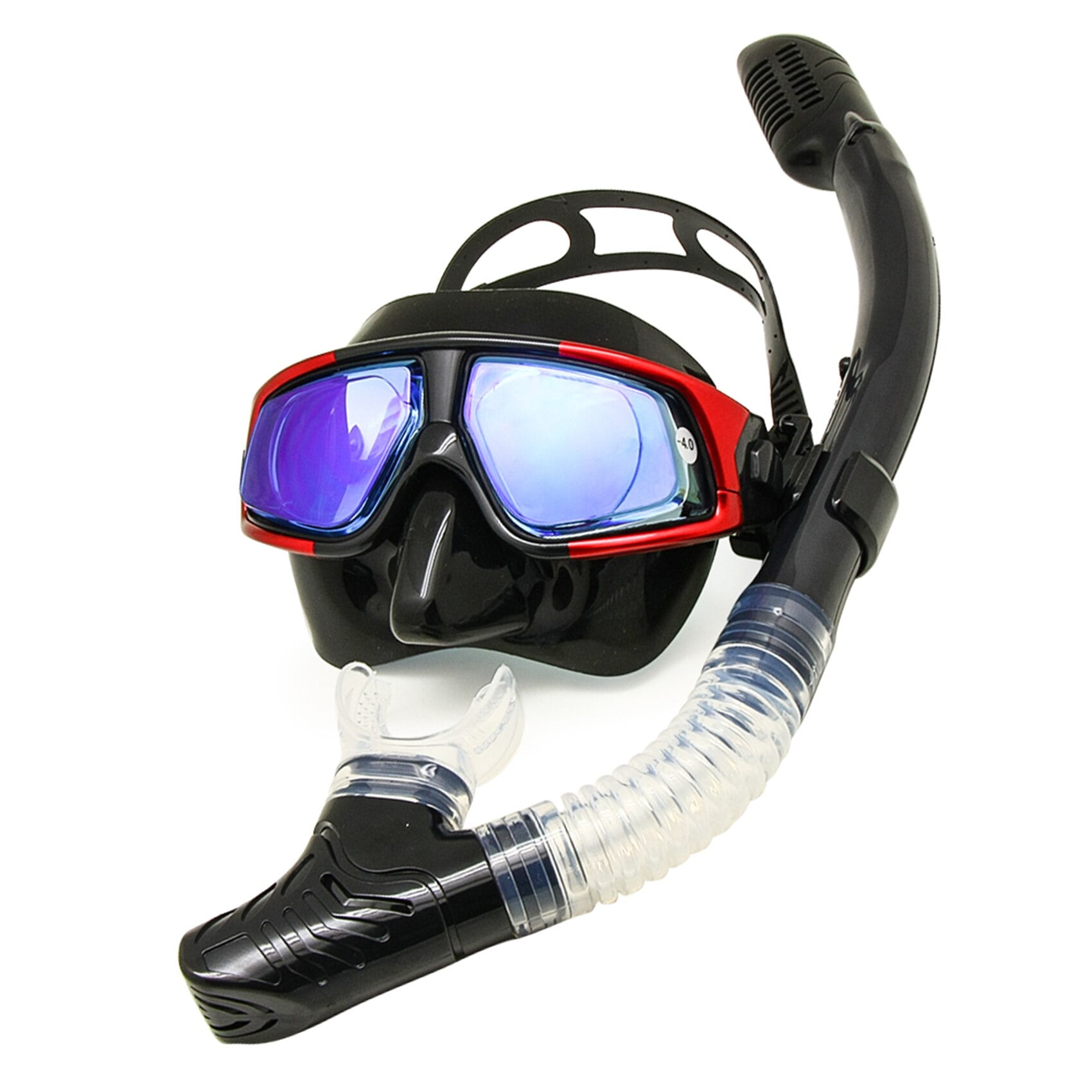 Rx Optical Diving Goggles Gear Set Hyperopia Myopia Snorkel Full Dry ...