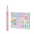 16 Color Nail Polish Pen Set, DIY Nail Pen Lines,Art Market Nail Pen ...
