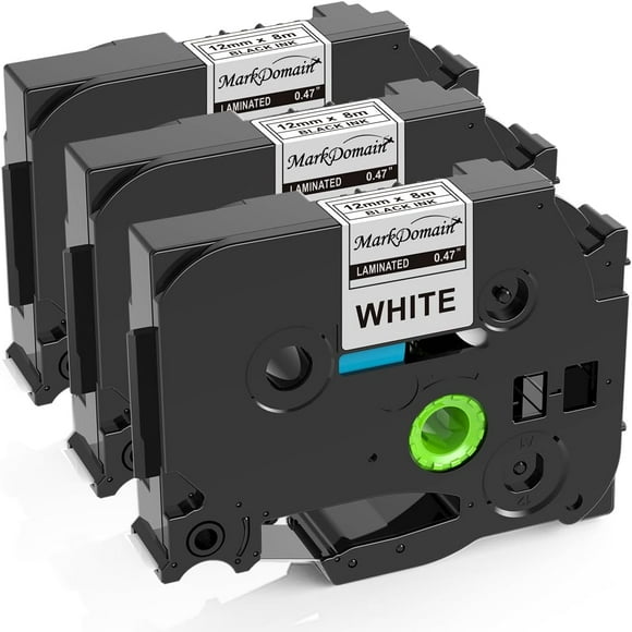 12mm 47 Laminated White Tz Tape