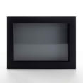 30x30 Shadow Box Frame Painted Black Real Wood with a Grey Acid-Free ...