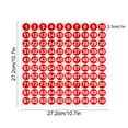 1 Inch Number Combination Stickers for Note Decoration, 1 To 100 Sheets ...