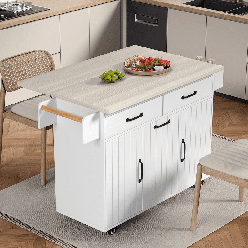 Click here for Redsasa Kitchen Island With Wheels & Adjustable Sh... prices