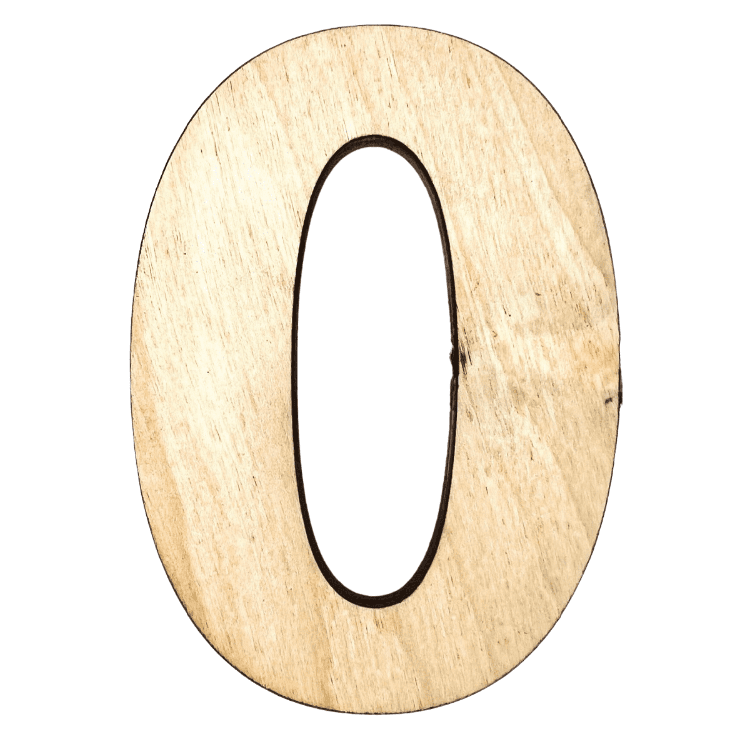 5" Tall Birch Number 0 | 1/4" Thick Birch Plywood| Krafty Supply ...