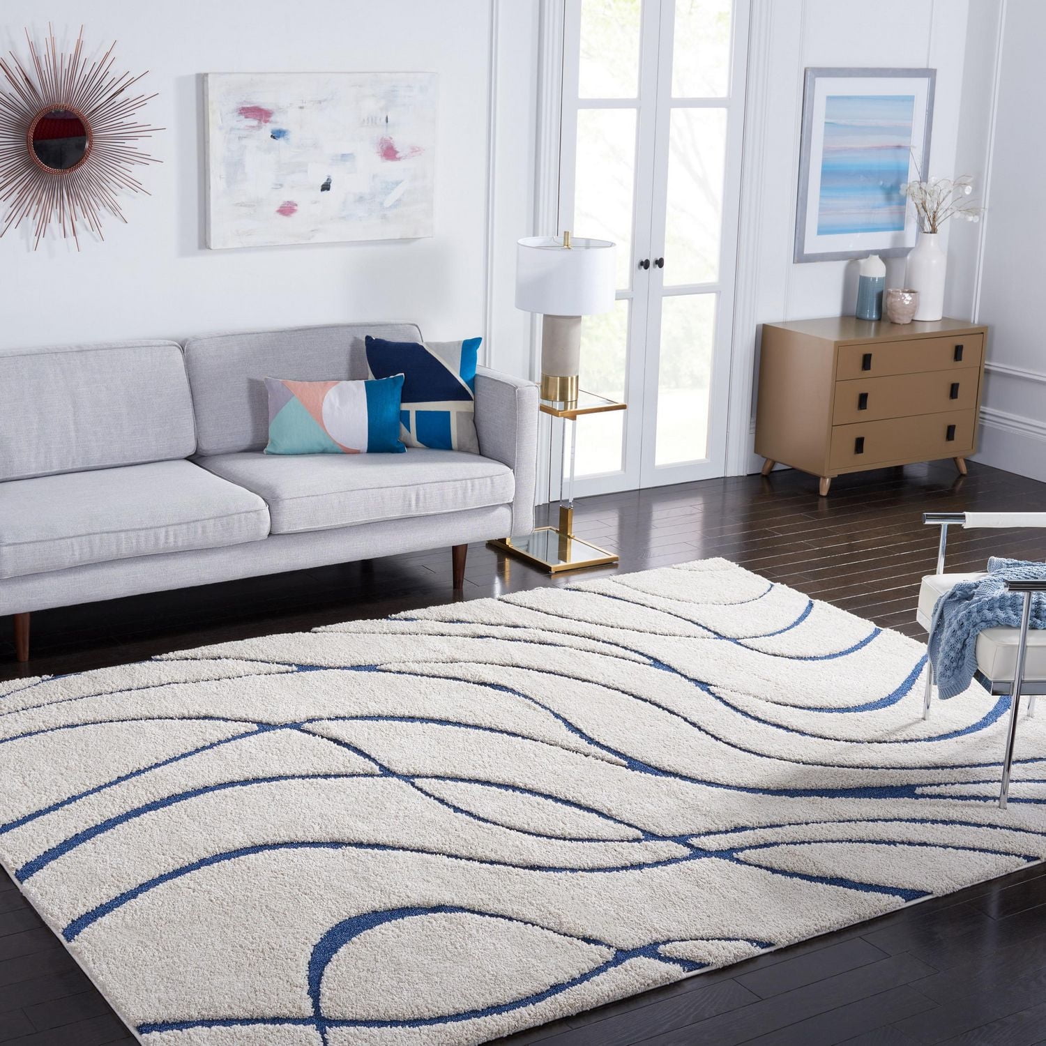 Click here for Safavieh Florida Tamzen Abstract Shag Area Rug 96... prices