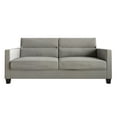 Castle Place Contemporary Linen Upholstered Sofa, Grey - Walmart.com