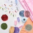 12 Pieces 36 Yards #5 Nylon Coil Zipper Rolls Bulk With 120 Alloy ...
