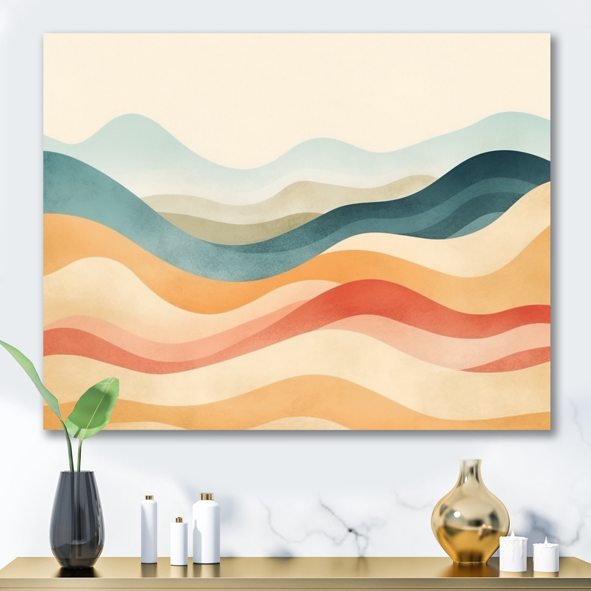 Click here for Designart Minimalism Wall Art  Desert Drifts In Mi... prices
