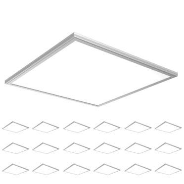 24 Pack 2x2 LED Flat Panel Light Drop Ceiling 0-10V Dimmable, 20W/30W ...