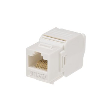 Monoprice Cat6 RJ45 180-Degree Dual IDC Keystone for 22-24AWG Solid ...