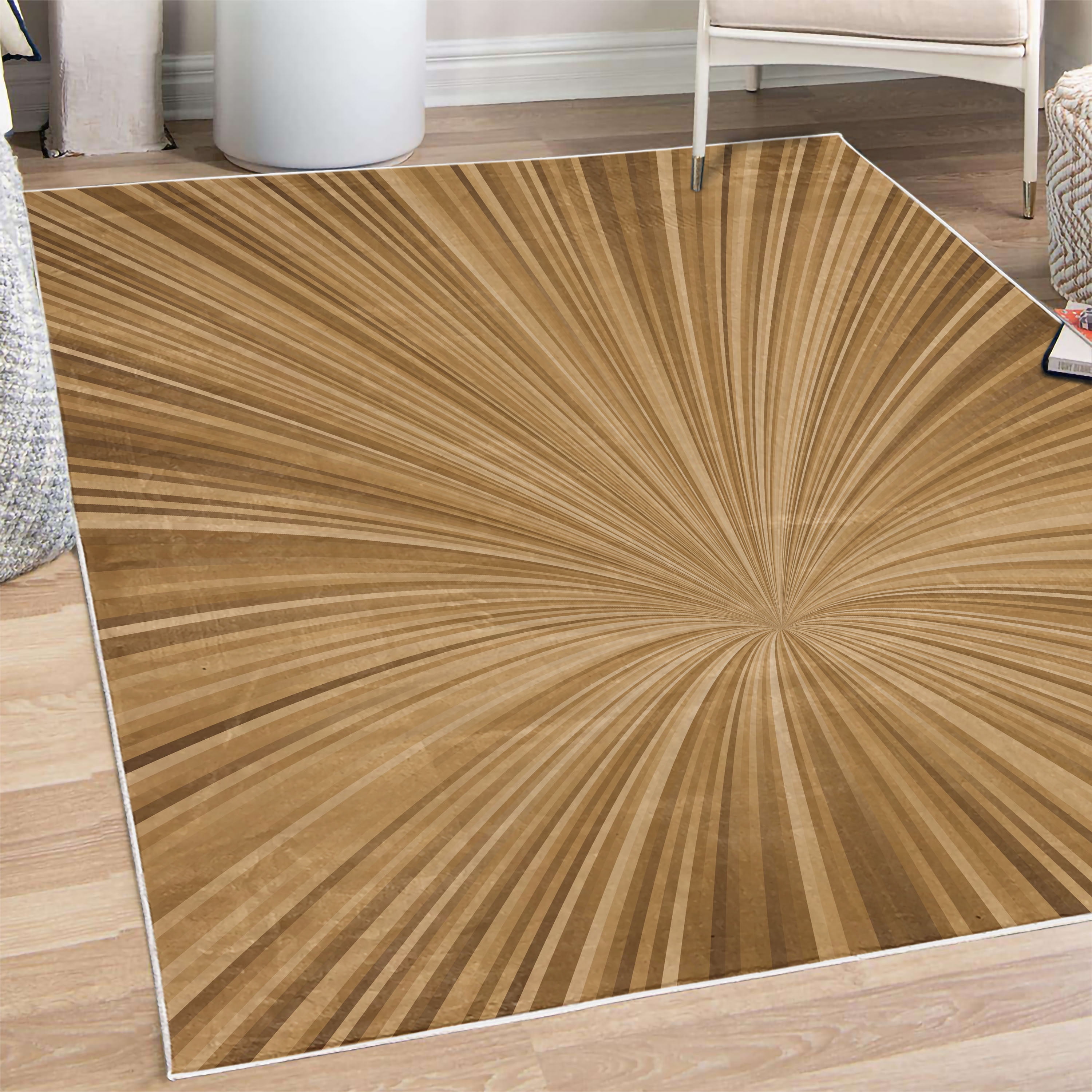 Abstract Art Decorative Rug, Vortex Design with Fireworks Celebration ...
