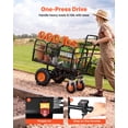 VEVOR Electric Utility Cart, 36V 432Wh Battery Powered Electric Wagon ...