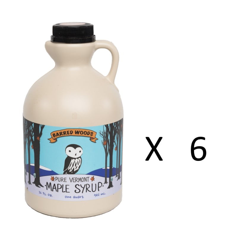 Case of 6 Quart (32 oz) Jugs Pure Vermont Maple Syrup - Grade A Dark ...