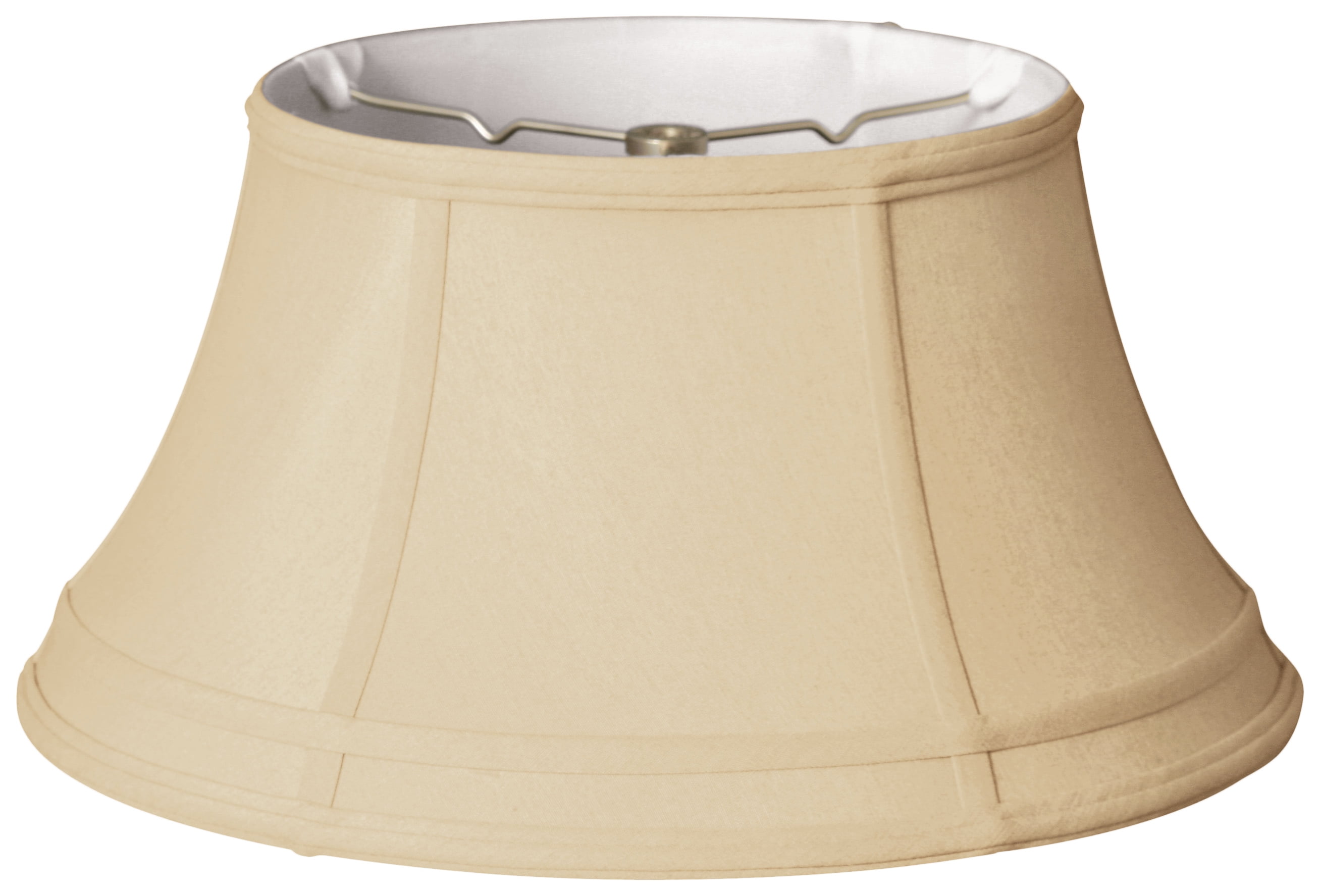 Royal Designs 15" Modified Bell Gallery Lamp Shade Beige - Walmart.com