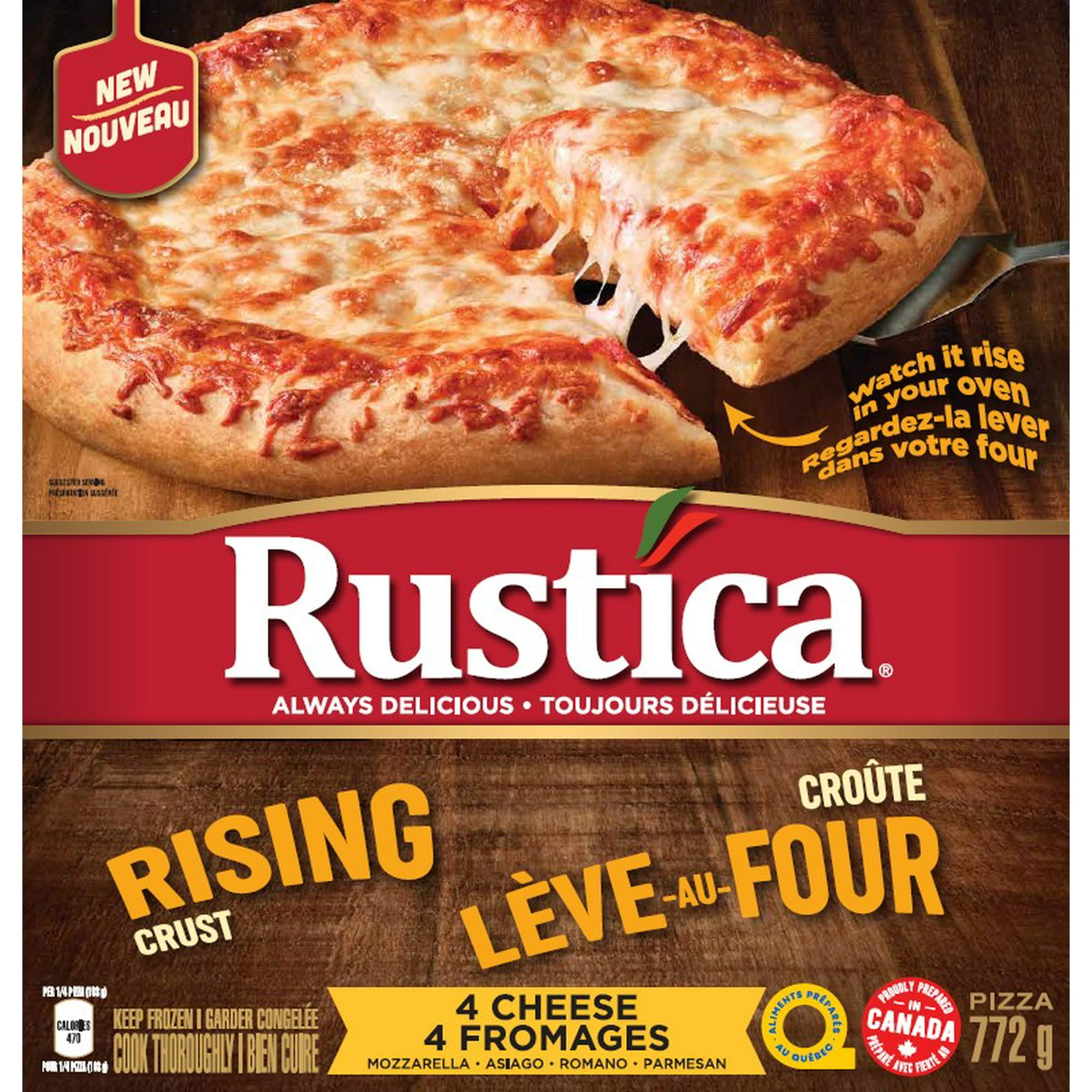 Click here for Rustica Rising Crust 4 Cheese Pizza  772 G 1 Pizza... prices