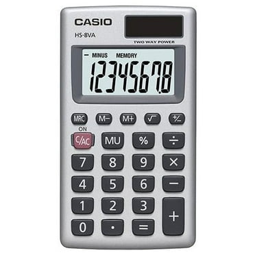 Casio MS-80B Tax & Currency Calculator, 8-Digit LCD, Black - Walmart.com