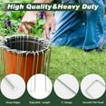 8 Inch 100 Pack Galvanized Landscape Staples 11 Gauge Anti-Rust Garden ...