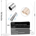 2 Sets Metallic Balloon Column Stand Kit With 100 Balloons Adjustable ...