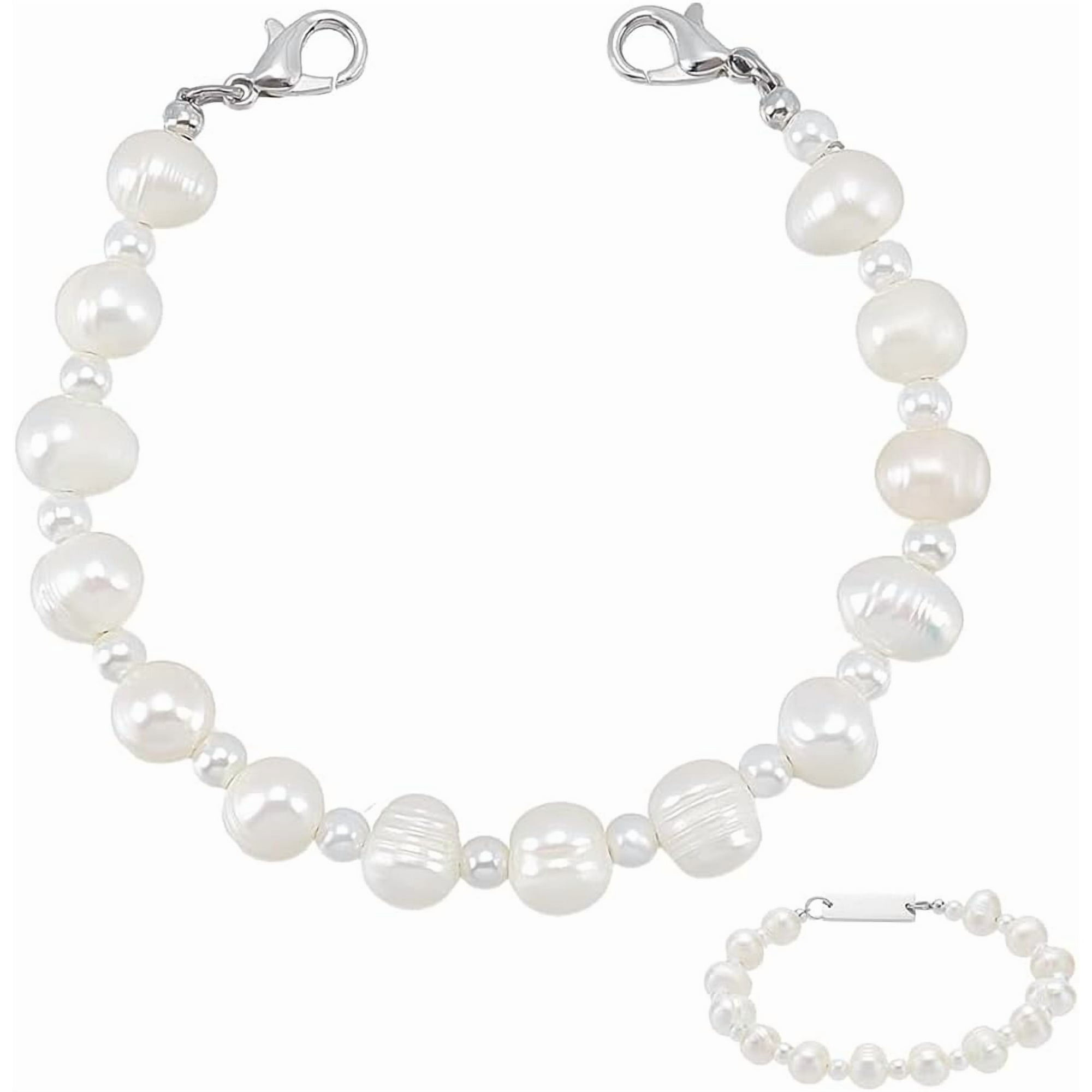 Click here for Nobrand Medical Alert Bracelet For Women 8mm Natur... prices