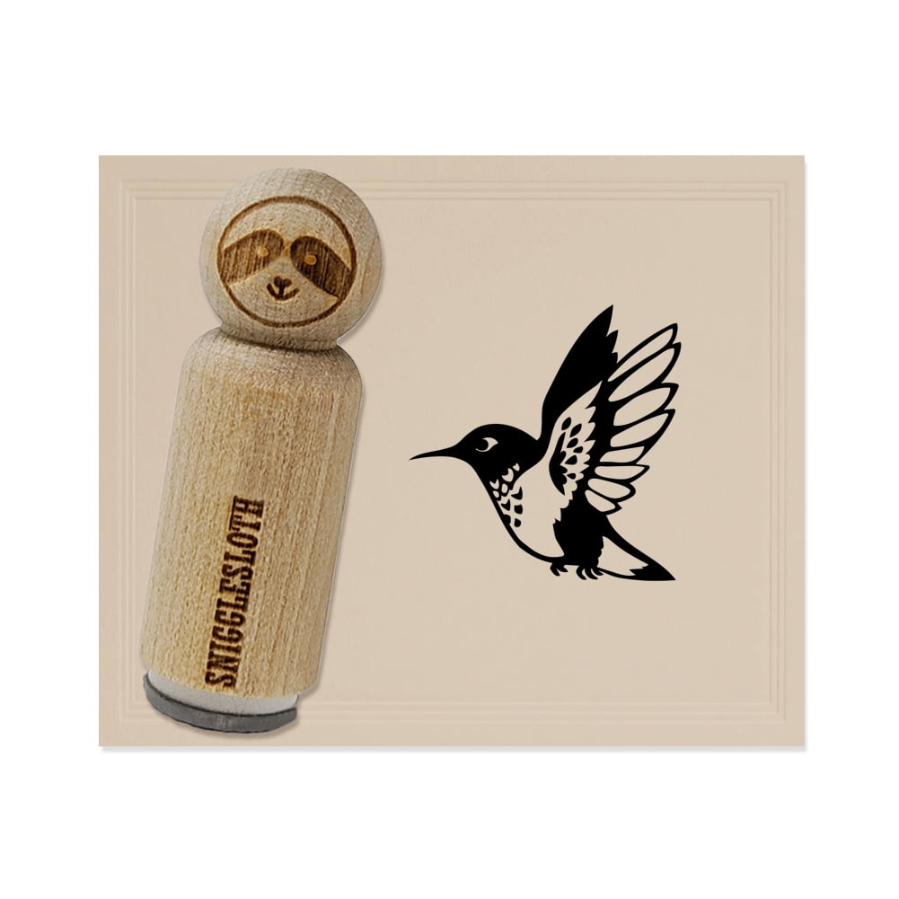 Hummingbird in Flight Rubber Stamp for Scrapbooking Crafting Stamping ...