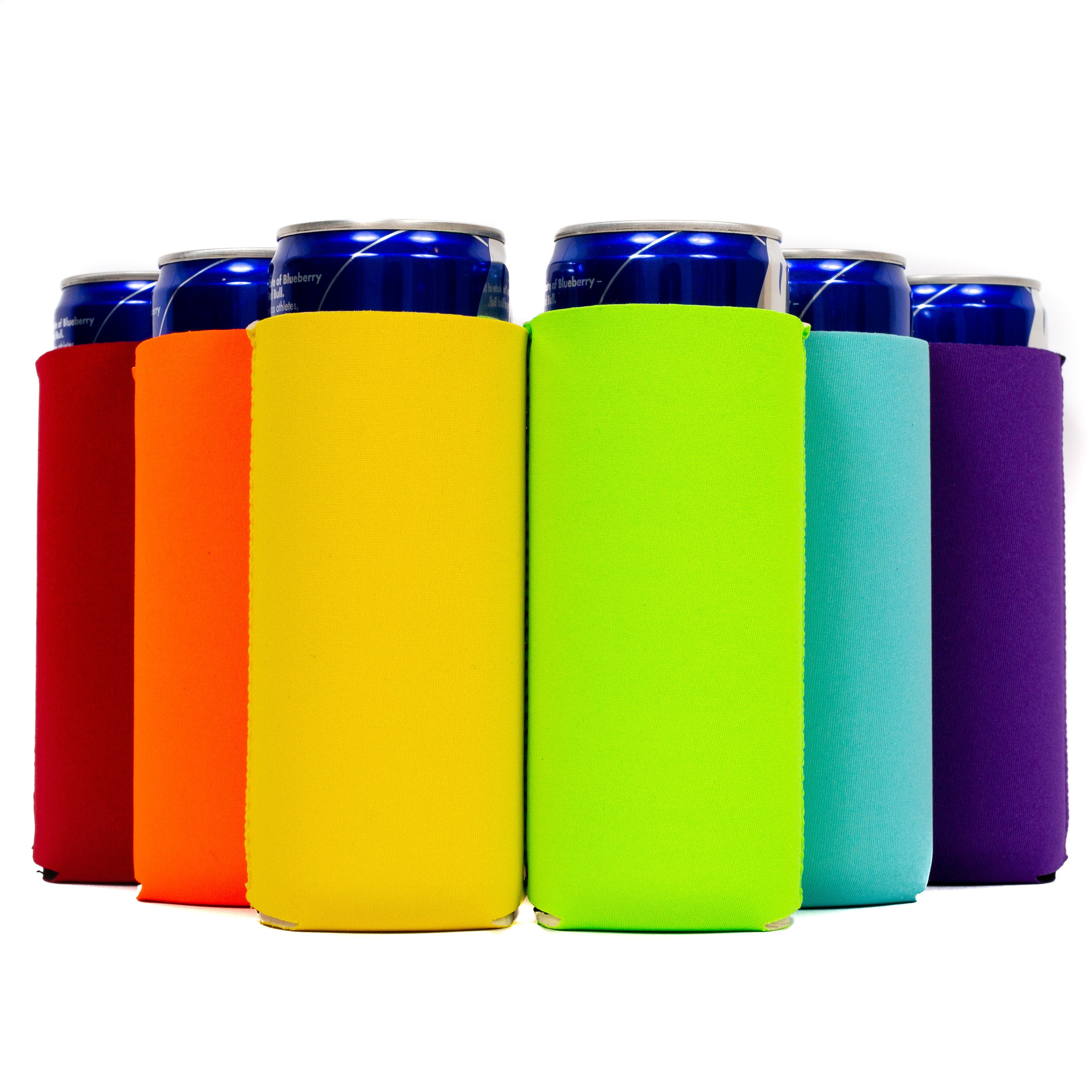 Slim Can Cooler Sleeves, Premium 4mm Skinny Can Coolers Neoprene ...