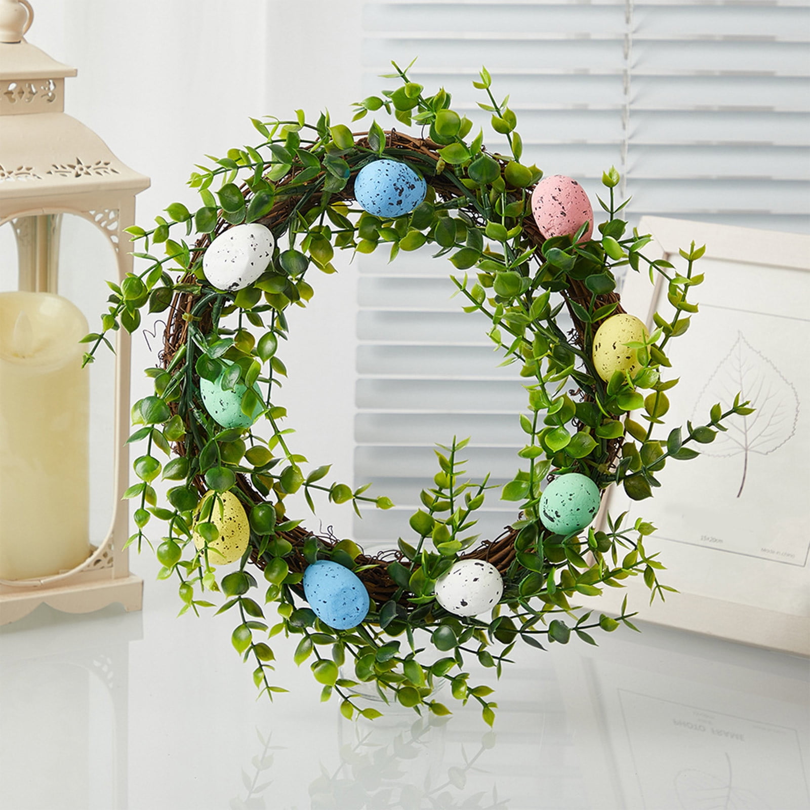 Click here for Boovnll Easter Wreath Eggs Decoration Simulation W... prices