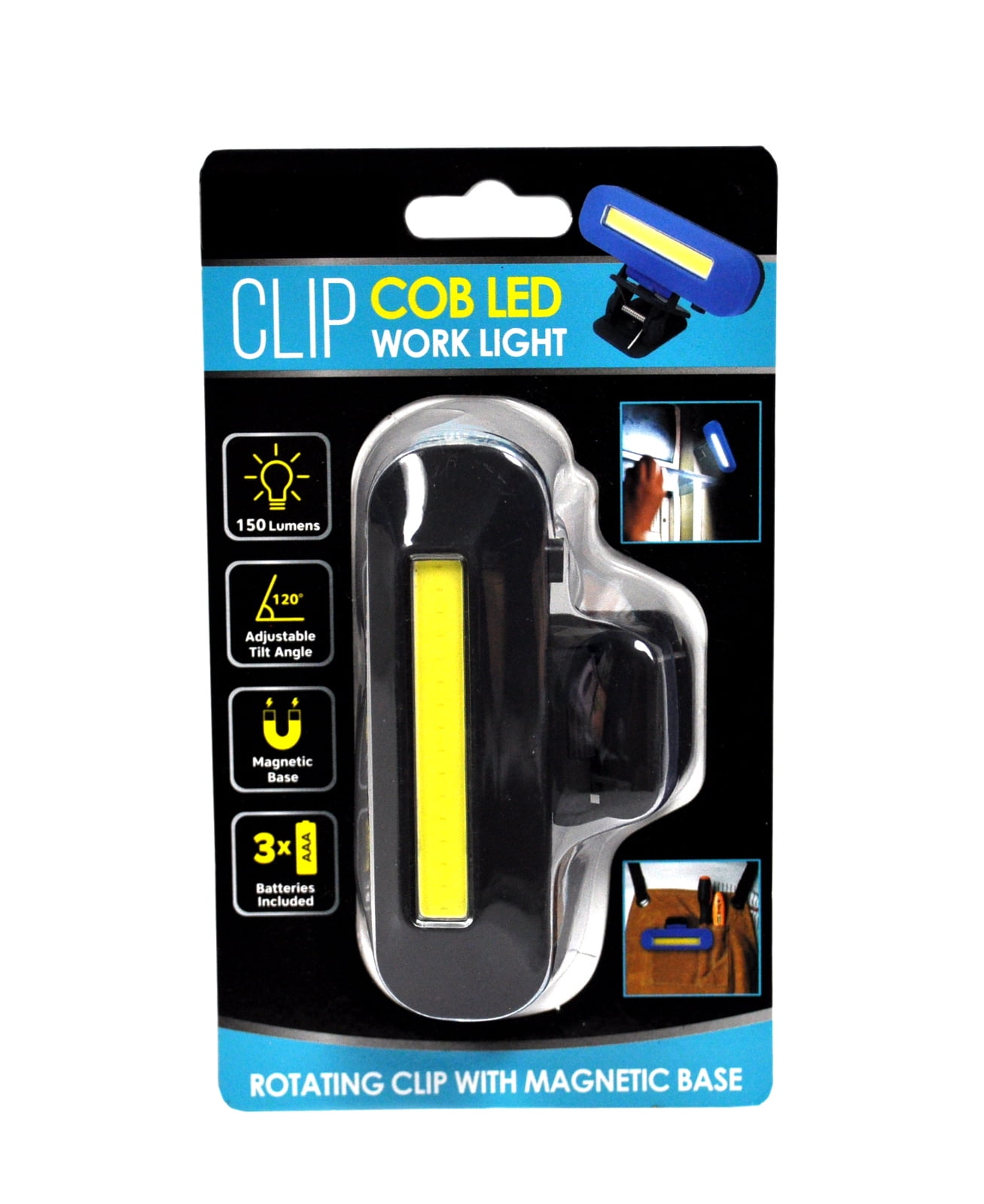 Black Cob LED Clip Light - Walmart.com