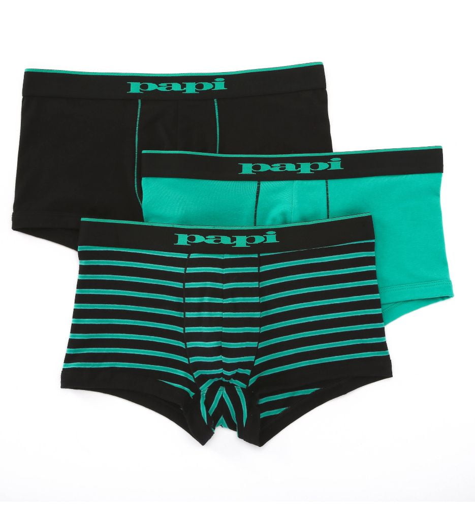 Men's Papi 980502 Essentials Cotton Stretch Brazilian Trunk - 3 Pack ...
