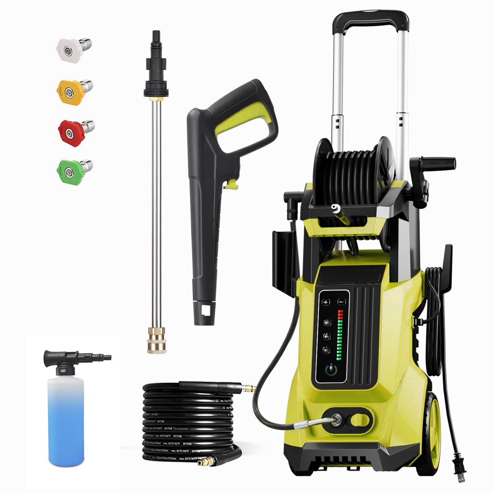 Electric Pressure Washer 4000PSI Max 2.8 GPM 2000W Power Washer with 3 ...