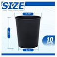10-Pack 3.6 Gallon Premium Black Pot Plant Container Garden Planter ...