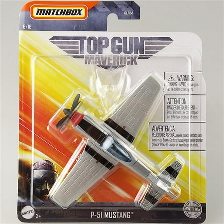 2020 Matchbox Plane P-51 Mustang Top Gun Maverick Metal Collection ...