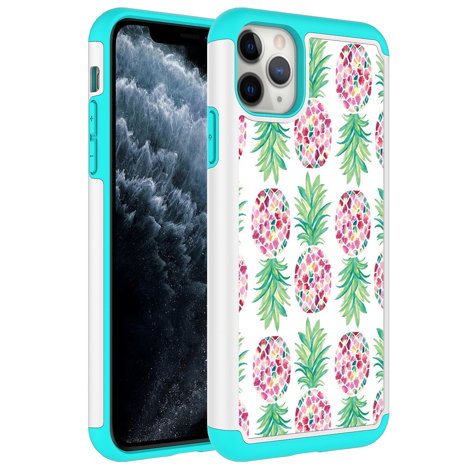 iPhone 11 Case, KAESAR Hybrid Dual Layer Graphic PU Leather Colorful ...