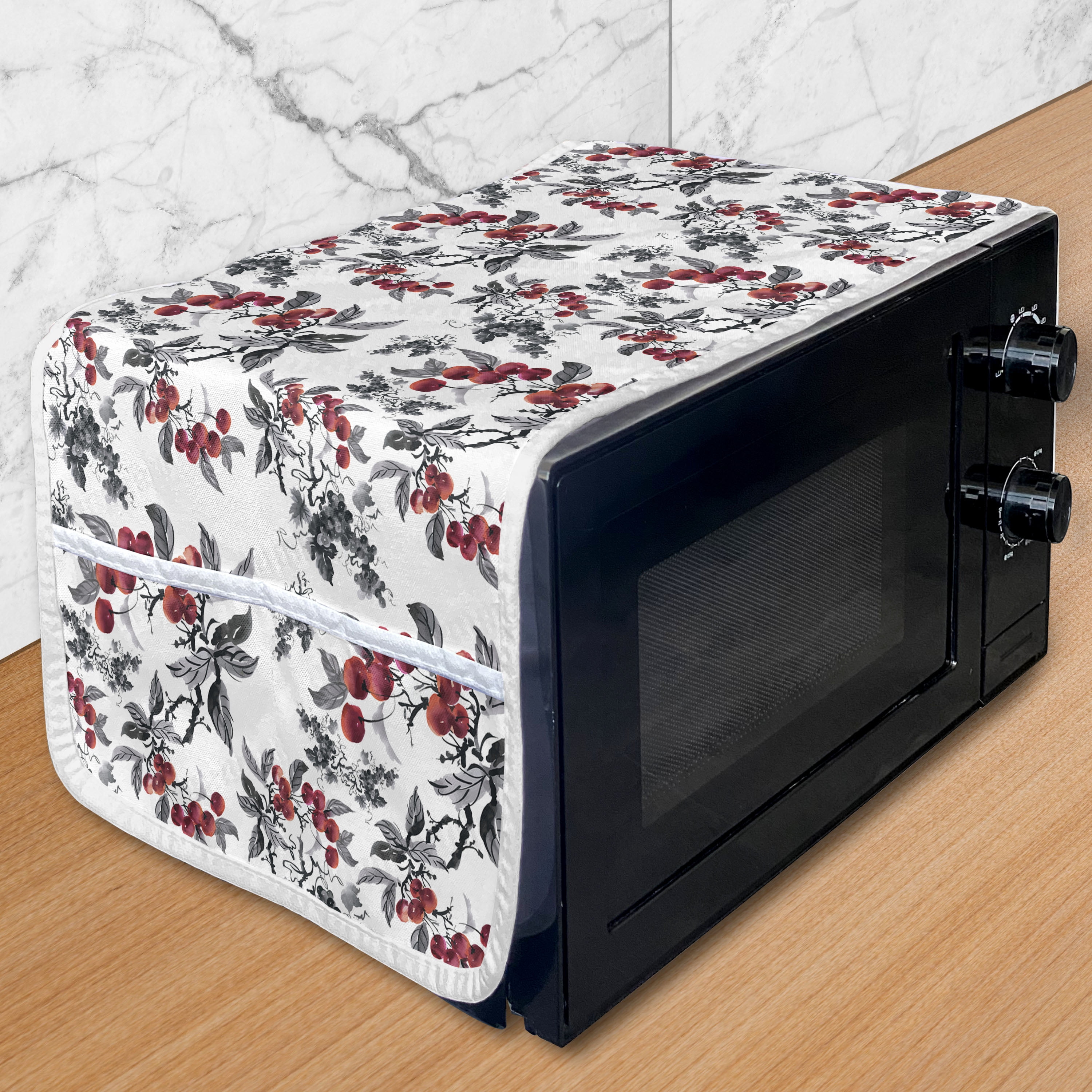 Rowan Microwave Oven Cover, Art of Mountain Ash Plants Watercolor ...