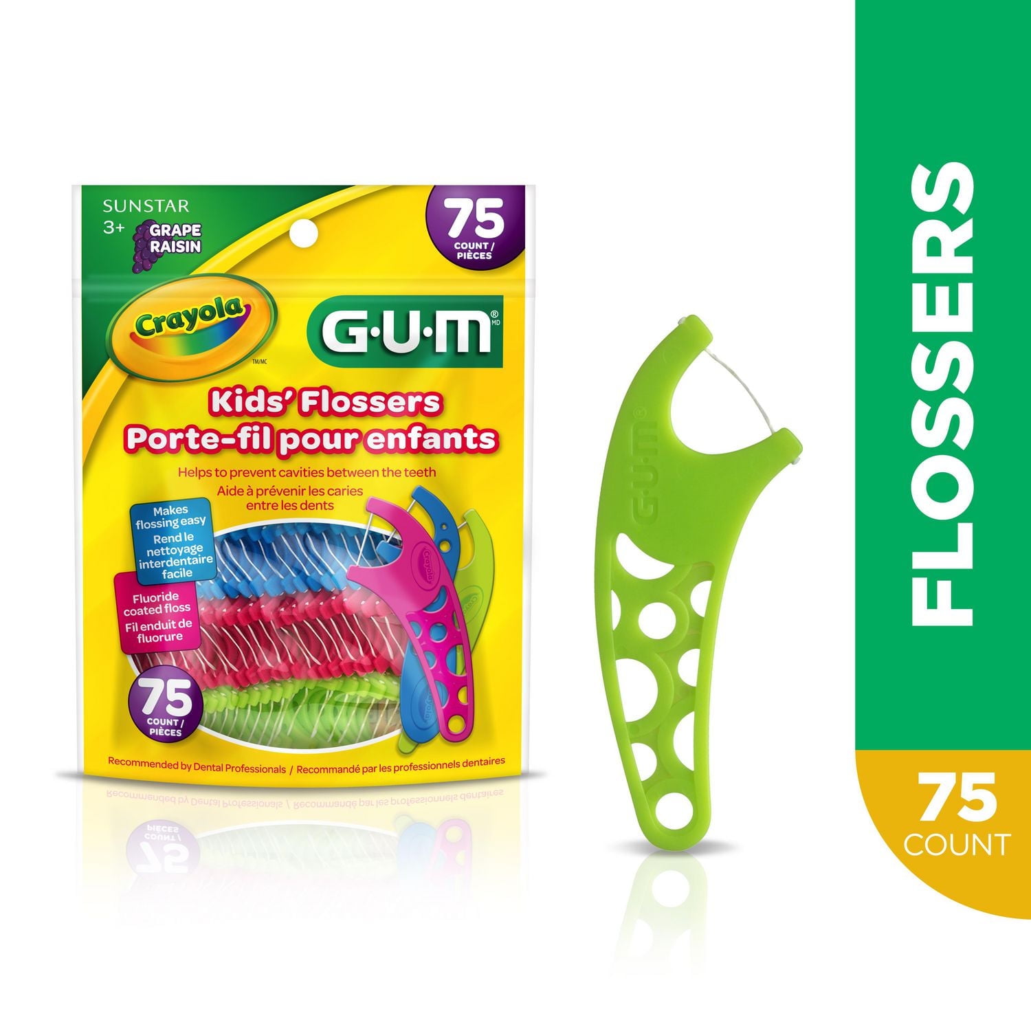 Click here for Gum Crayola Kids Flossers  Fluoride Coated  Grape... prices