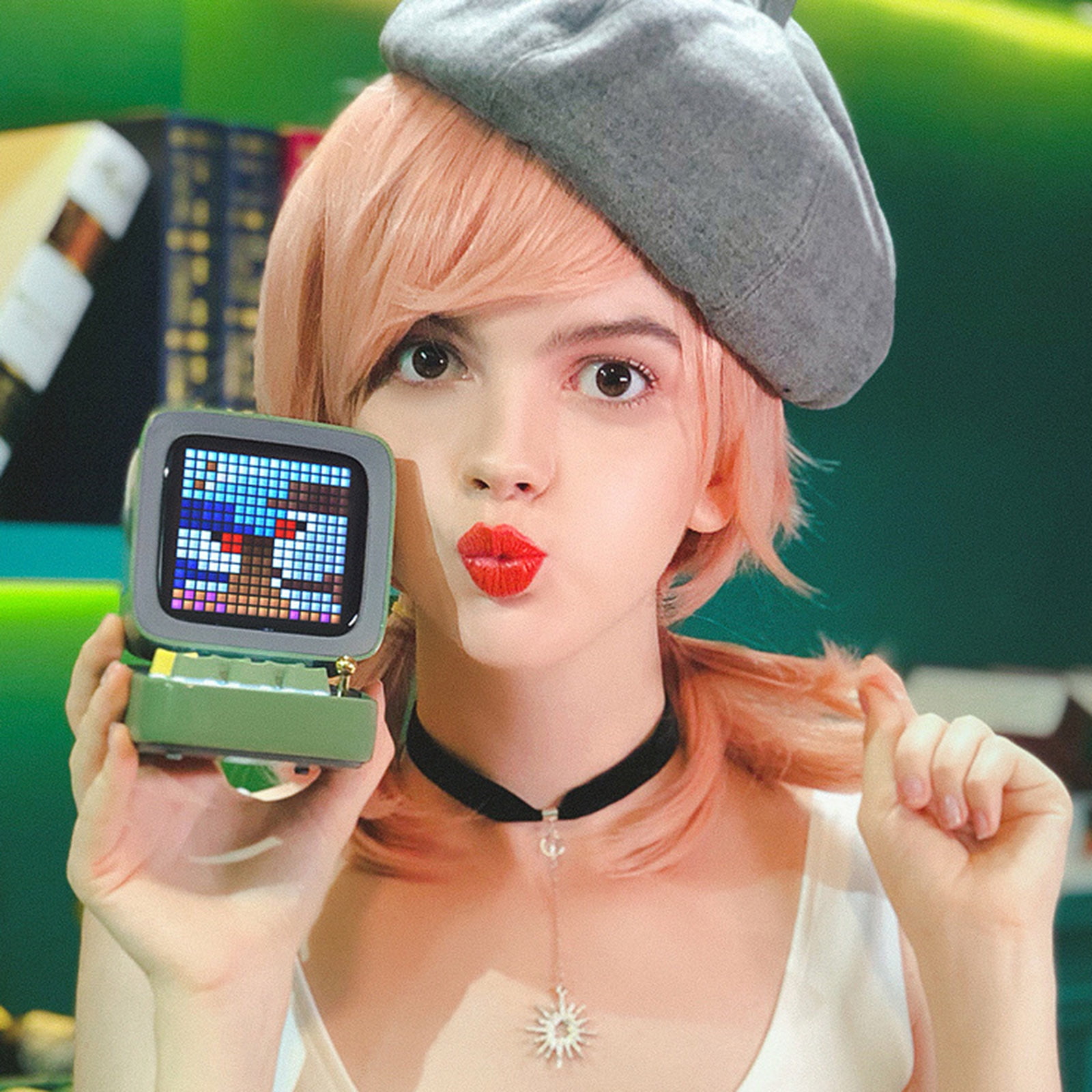 Buy Divoom Ditoo Portable Retro Speaker Pixel Art DIY Box Alarm Clock ...