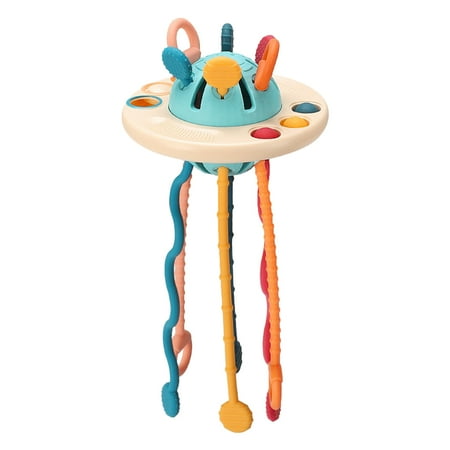 Jinveno Montessori Toys Educational Pull String Pull String Toy ...