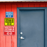 Signs ByLITA Classic Framed Absolutely No Loitering or Panhandling Sign ...