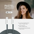 Liquipel Powertek Pastel Braided USB-C to USB-C - Gray - Walmart.com