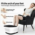 KNQZE Collapsible Foot Spa with Heat, 16 Massage Rollers & Bubble ...