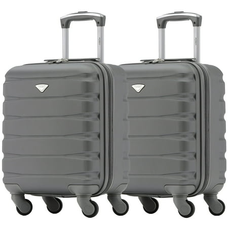 4 Wheel hard case cabin carry on hand luggage 100+ airline approved ...