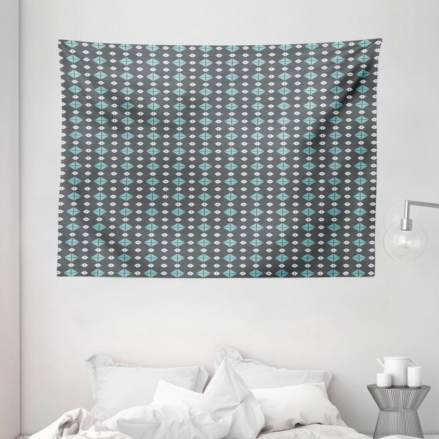 Geometric Tapestry, Modern Style Tile Pattern with Triangles Forming ...