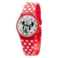 Disney Ingersoll Minnie Wrist Art Analog Display Quartz Red Watch ...