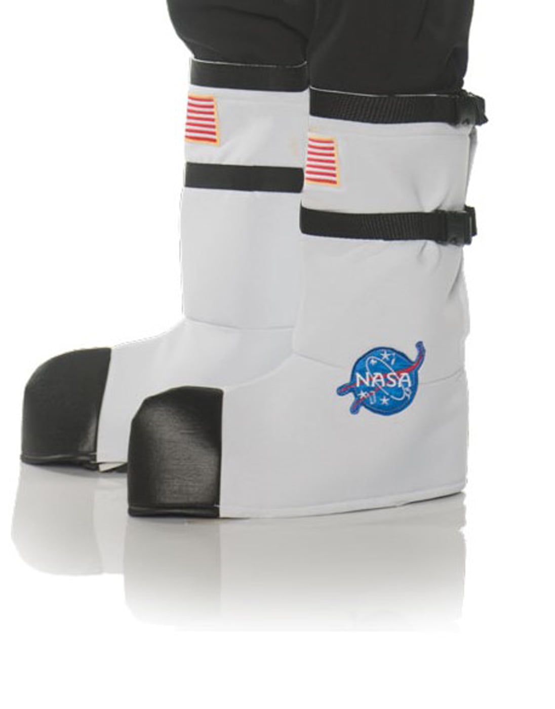 Adult NASA Space Astronaut White Orange Silver Boot Top Suit Costume ...