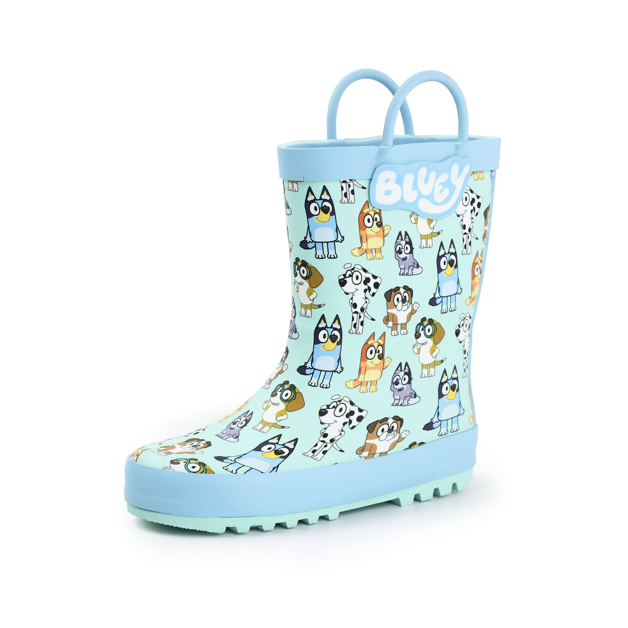 Click here for Bluey Unisex Kids Blue Wellington Boots With Handl... prices