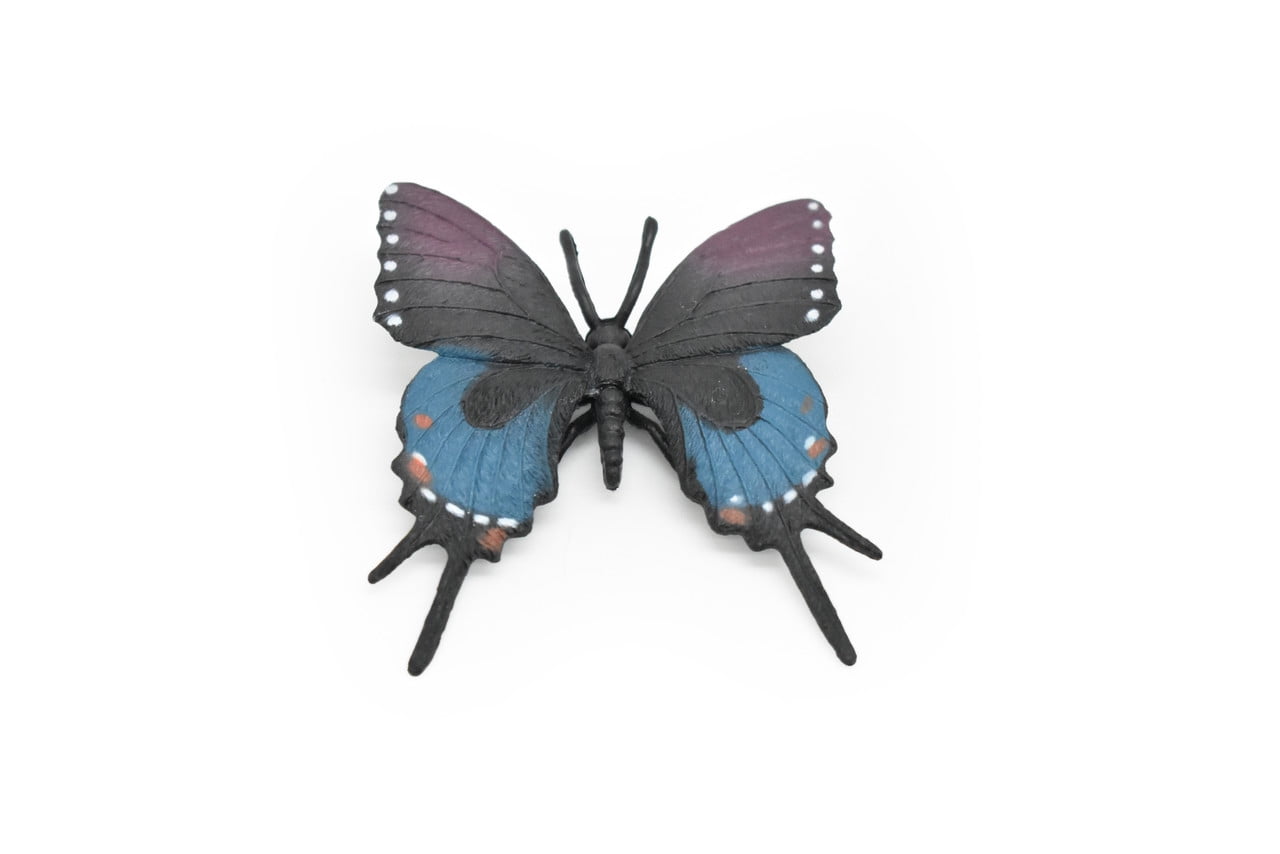 Butterfly, Purple & Blue, Rubber Toy Bug, Realistic Figure, Model ...