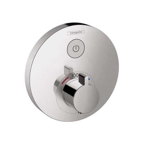 Hansgrohe ShowerSelect S Thermostatic Trim for 1 Function, Round in ...