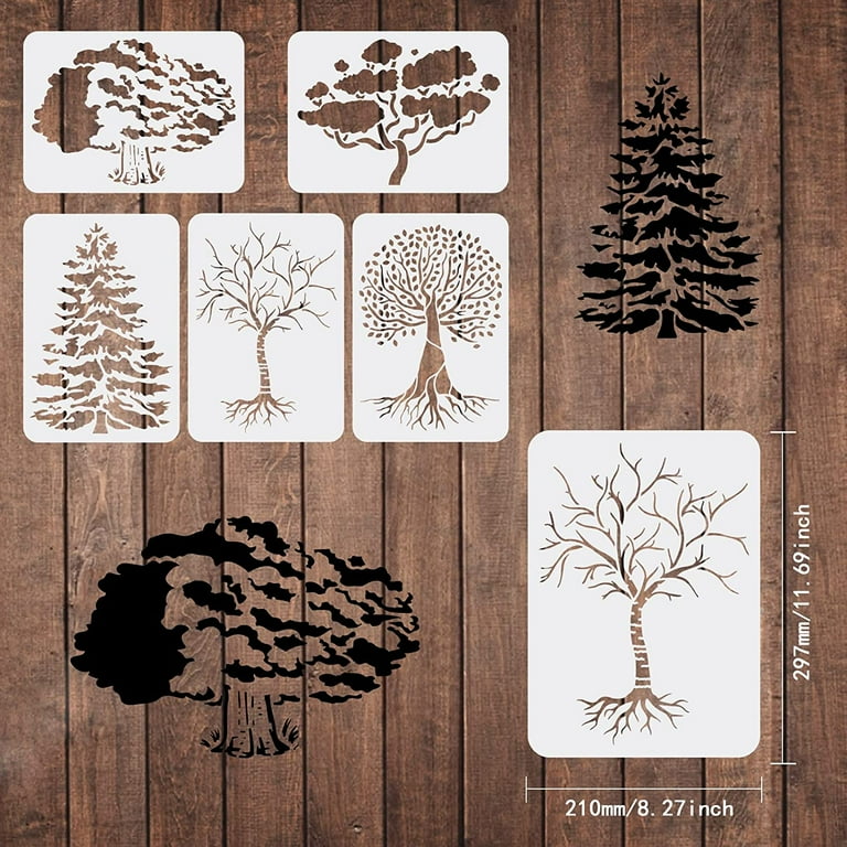 Stencils Of Trees
