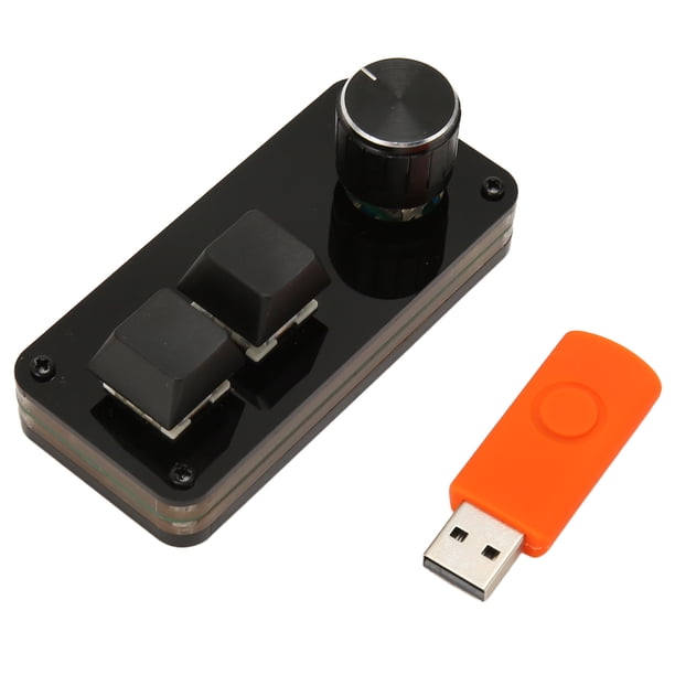Mini 2 Key Keypad, Blue Switch Hot Swappable Macro Mechanical Keyboard ...