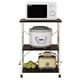 Winado 3-Tier Mobile Kitchen Serving Cart Microwave Oven Stand Kitchen ...