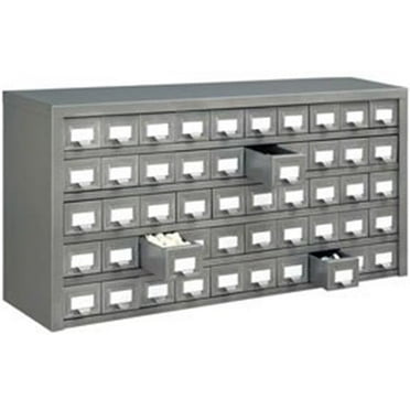 Durham 035-95 Prime Cold Rolled Steel Cabinet, 30 Drawer, 17-1/4" Length x 33-3/4" Width x 21-1/ ...