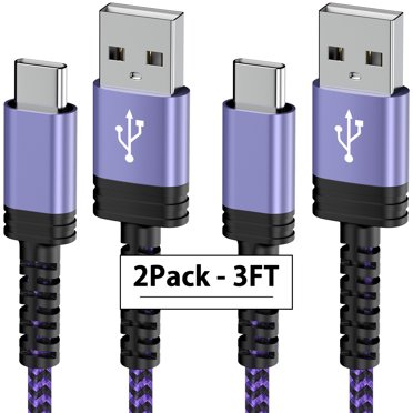 USB C Cables,HopePow 3PACK Android Charger Type C USB A to Type C ...